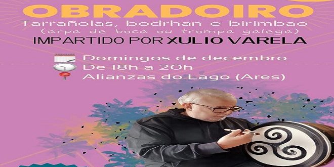 Taller de toque de tarrañolas, bodhran y birimbao impartido en Ares por ...