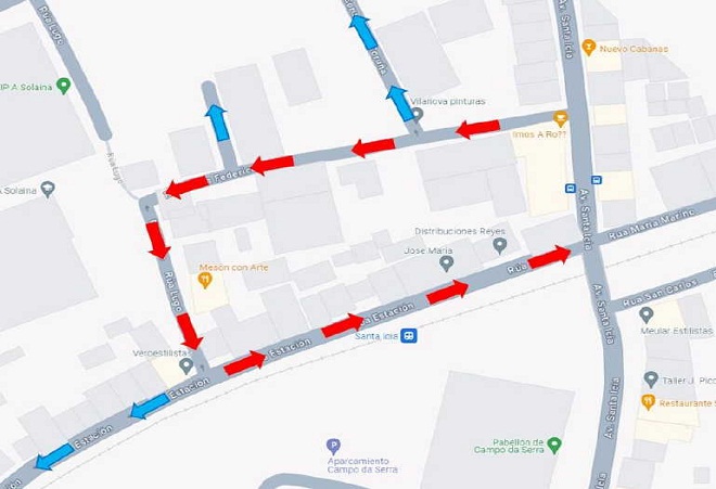 Cambio de sentido da circulación en Narón en tres rúas do barrio da ...